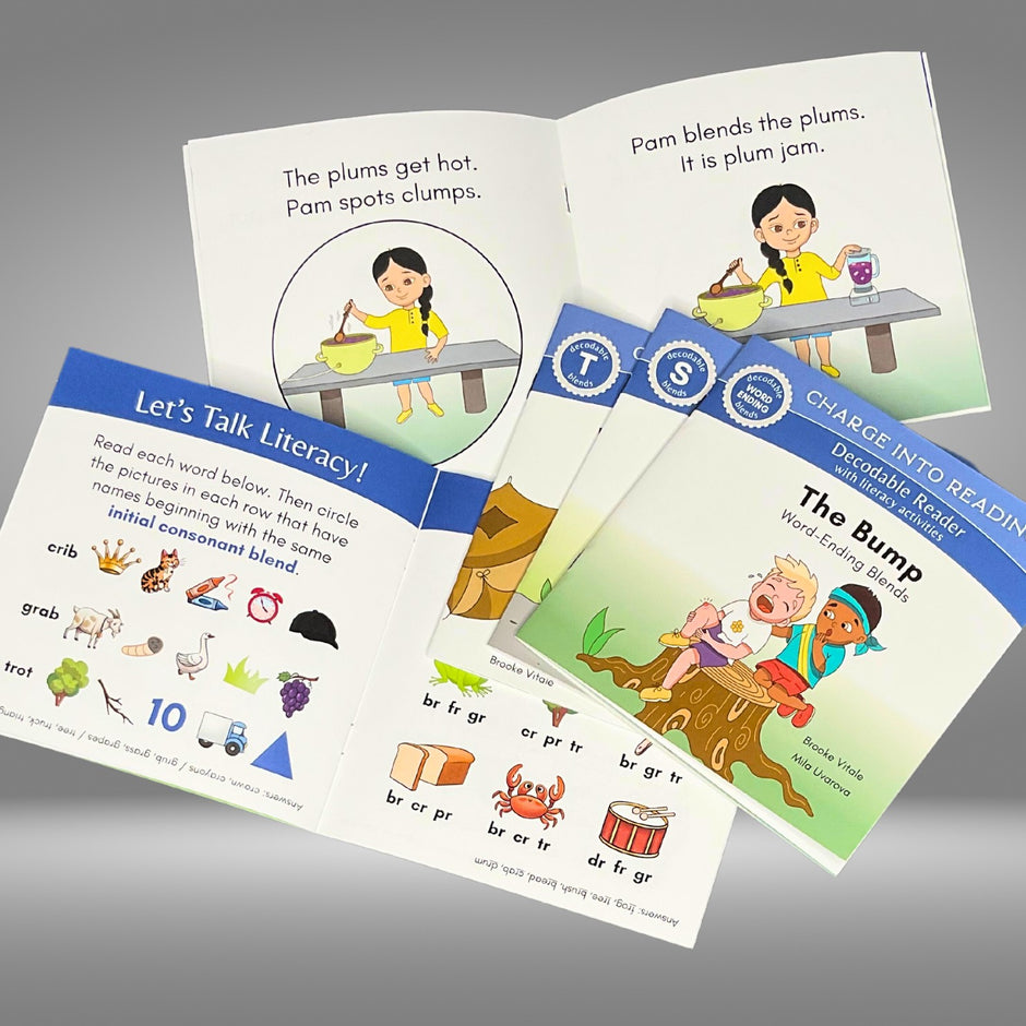 Charge into Reading Decodable Readers from Charge Mommy Books