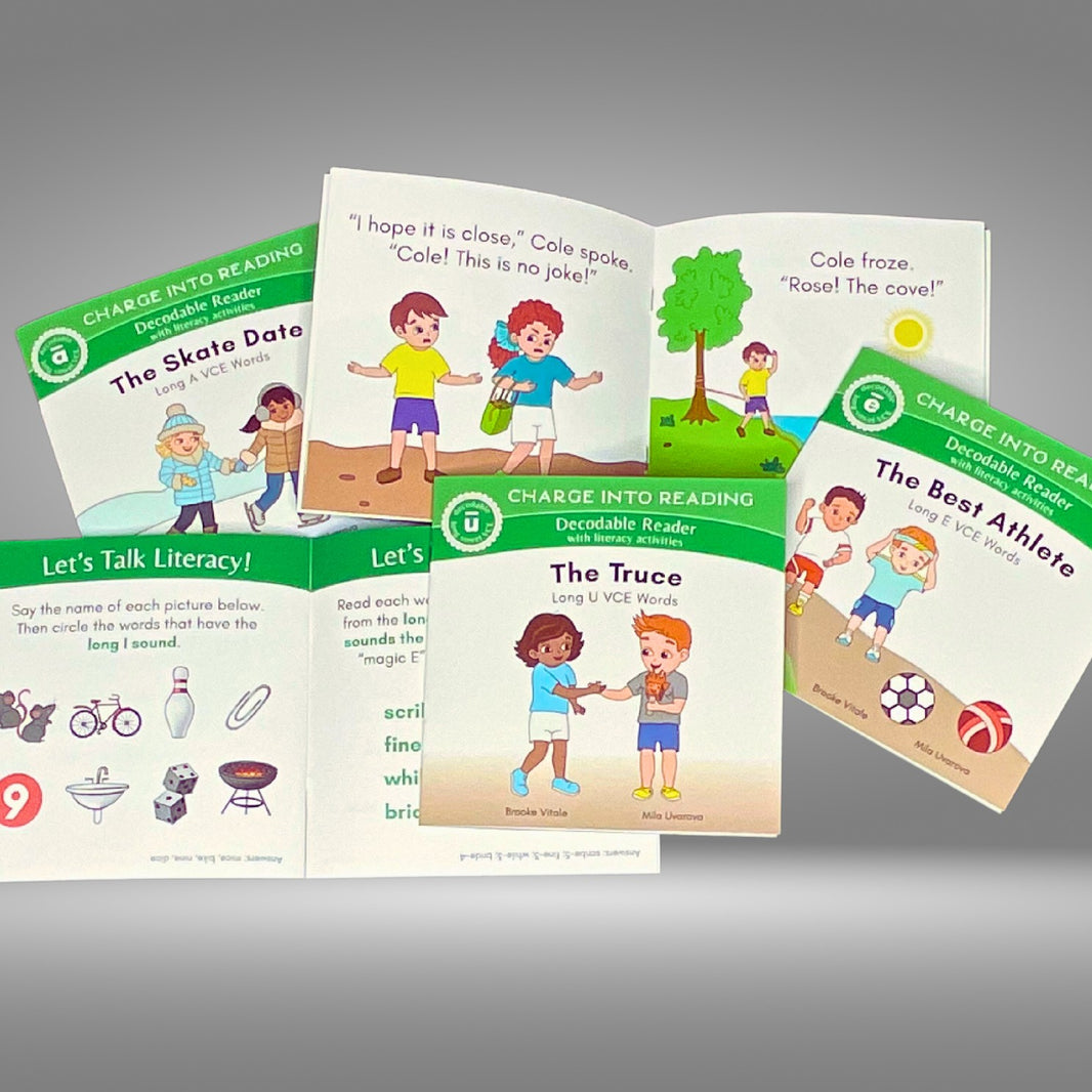 Charge into Reading Decodable Readers from Charge Mommy Books